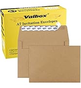 Amazon.com : ValBox A4 Photo Envelopes 100 Qty 4 x 6 White Kraft Paper ...