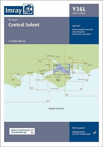 Buy Imray Chart Y36 Laminated: Central Solent (Small Format) (Y CHARTS ...