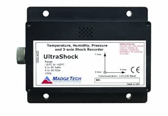 MadgeTech UltraShock-5 Rugged, Temperature, Humidity, Pressure, and Tri ...