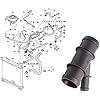 Amazon.com: CNUPSM Water Radiator Coolant Hose Connector Pipe ...