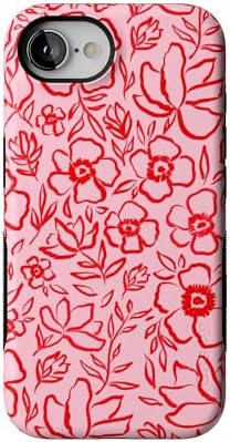 Amazon.com: Casely iPhone 16e Case | Blush Garden | Floral Doodle ...
