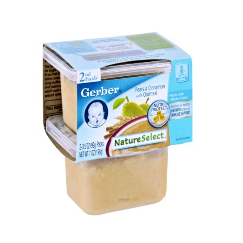 Amazon.com: Gerber 2Nd Foods Nature Select, Pears & Cinnamon With ...