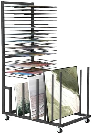 Amazon.com: YAGEANNL Art Canvas Storage Rack,Functional & Mobile Canvas ...
