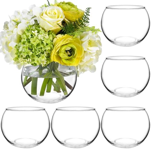 Amazon.com: CYS EXCEL Glass Bubble Bowl (H-6" W-8", Approx. 3/4 Gal.) | Multiple Size Choices ...