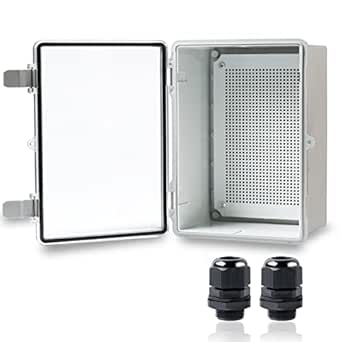 AIRIC Large Waterproof Electrical Box Outdoor Junction Hinged Cover ...