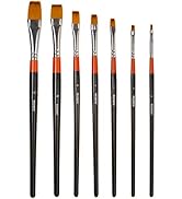 Amazon.com: MEEDEN 6PCS Micro Paint Brushes Set, Fine Round Pointed ...