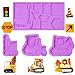 Amazon.com: 4 Pcs Excavator Chocolate Molds, Construction Site Crane ...