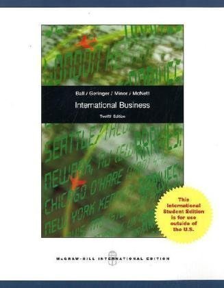 International Business: The Challenge of Global Competition by Ball ...