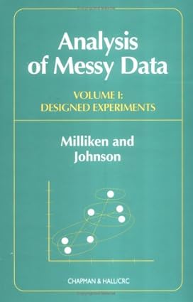 Amazon.com: Analysis of Messy Data, Volume I: Designed Experiments ...