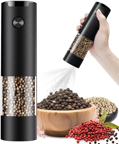 Amazon.com: JIDSPWLS Electric Pepper or Salt Grinder,Adjustable ...