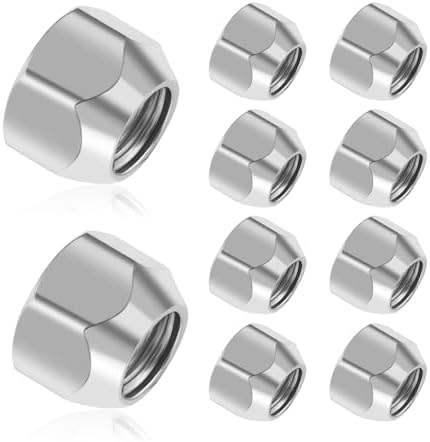 Amazon.com: 10PCS 1/2 20 Lug Nuts Set, Carbon Steel Open Hex Trailer ...