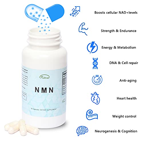 Ruitrue NMN Nicotinamide Mononucleotide Supplement NAD Supplement Life ...