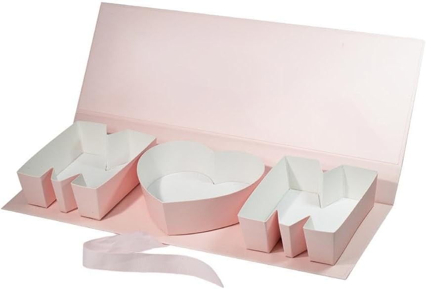 Amazon.com: Empty Flower Gift Box,Mother's Day Flower Gift Box,MOM/MAMA Cardboard Letter Shaped ...