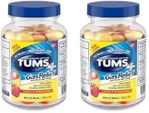 Amazon.com: TUMS Chewy Bites Chewable Antacid Tablets with Gas Relief ...