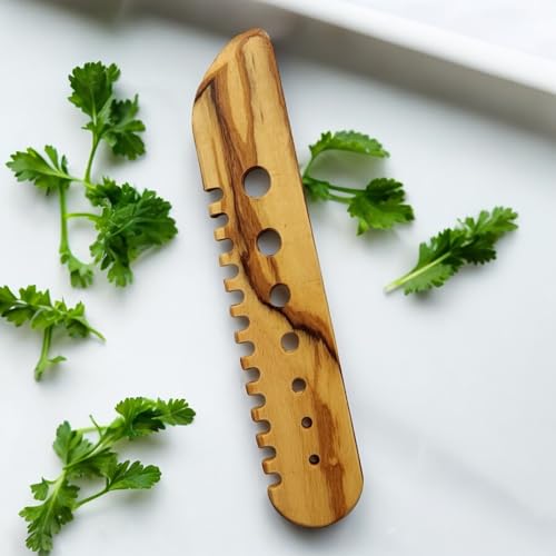 Amazon.com: Handmade Olive Wood Herb Stripping Tool – Eco-Friendly 7 ...