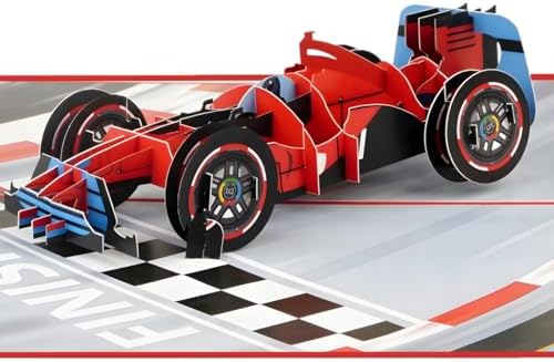 Amazon.com: iGifts And Cards Racecar 3D Pop-Up Greeting Card – Formula ...