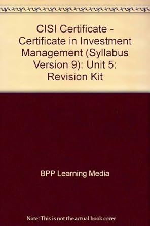 CISI Certificate - Certificate in Investment Management (Syllabus ...
