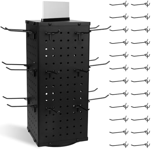 Amazon.com: Eastern Tree Metal Pegboard Display Stand 2'x 5'with 30 ...