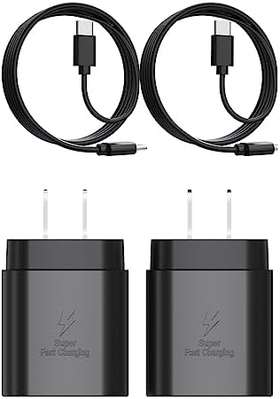 Amazon.com: Type C Charger, 2-Pack 25W Type C Fast Charging Block with ...