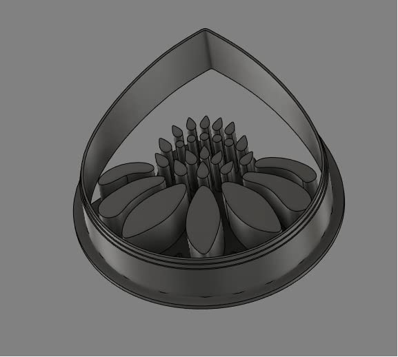 Buy Polymer Clay Cutter, Daisy Cutter in Teardrop Shape Cutter, Polymer ...