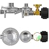 Amazon.com : BMMXBI Two-Stage Propane Regulator Horizontal with Gauge ...