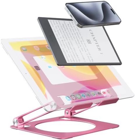 Amazon.com: Aoviho Tablet Stand Holder for Desk, Adjustable Desktop ...