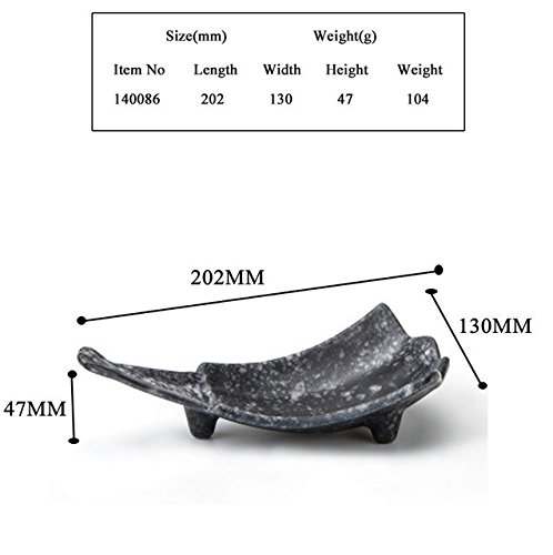 Ceramic Marble Look Soy Sauce Dishes Plate Snack Food Barbecue Serving ...