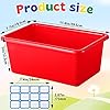 Amazon.com - Hoolerry 24 Pcs Plastic Cubby Storage Bins Classroom Cubby ...