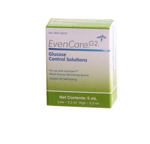 EvenCare G2 Glucose Meter Hi/Lo Control Solution, Qty 1 : Buy Online at ...