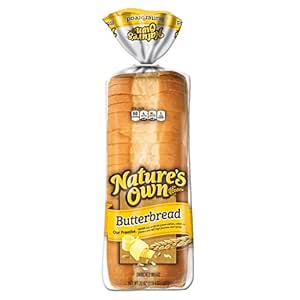 Amazon.com: Nature's Own Butterbread, Sliced White Bread, 20 oz Loaf