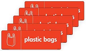 WRAP Recycle Plastic Bags with Carrier Bag Icon & Logo Product Signs ...