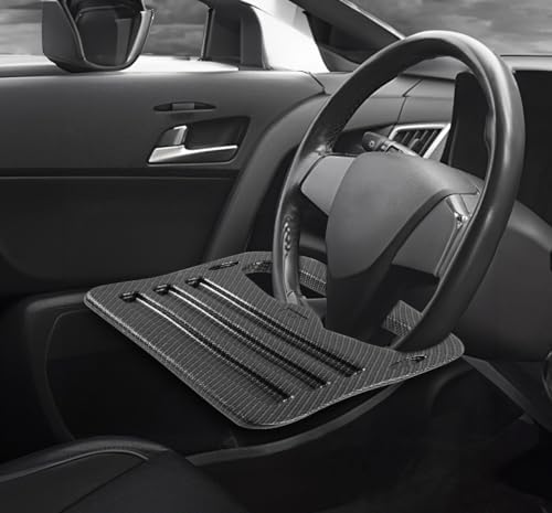 Amazon.com: ZHOL Carbon Fiber Car Steering Wheel Laptop, Food Tray ...