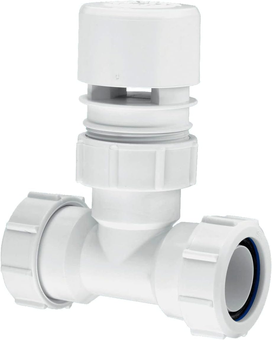 Mcalpine Ventapipe Auto Air Vent Admittance Valve with Multifit Tee 1. ...