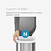 Amazon.com: simplehuman 45 Liter / 12 Gallon Slim Hands-Free Kitchen Step Trash Can, Brushed ...