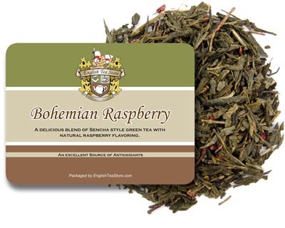 Amazon.com : English Tea Store Bohemian Raspberry Green Tea - 16oz ...