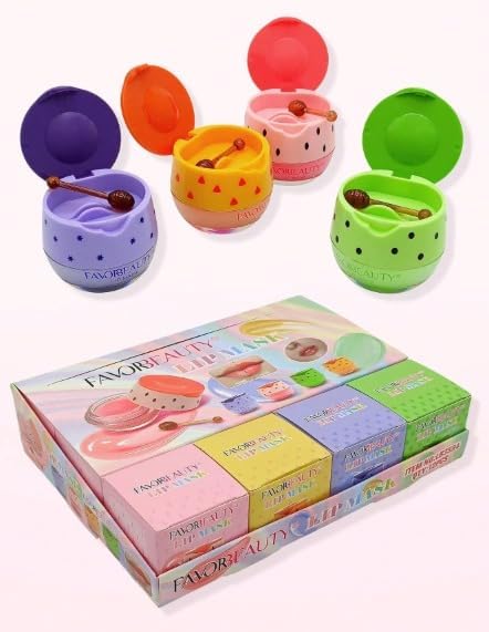 Paquete de 12 Bálsamos Labiales En Forma de Tarro de Miel, Contiene 6 ...