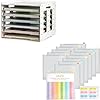 Amazon.com: Caydo 12x12-7 Tier File Scrapbook Paper Organizer for Desk ...