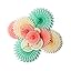 EASY JOY Paper Fans Set Assorted Colors Hanging Ceiling Wall Decor ...