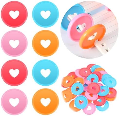 Amazon.com : 40 Pack Planner Discs Loose Leaf Binder Planner 4 Colors ...