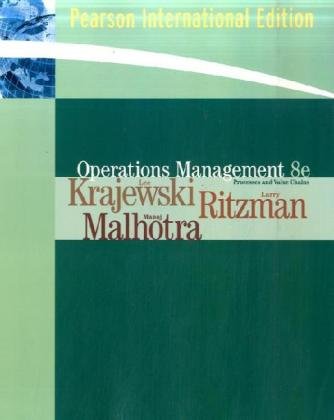 Operations Management : Processes and Value Chains: Krajewski, Lee J ...