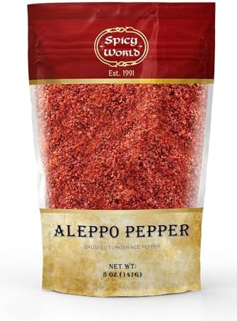 Amazon.com : Spicy World Aleppo Pepper Flakes 5oz | Authentic Turkish ...