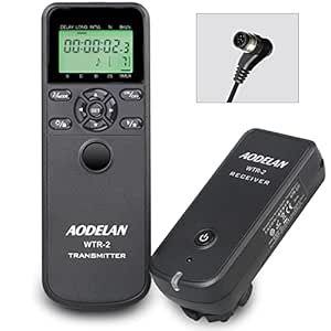 Buy Aodelan Wireless Remote Timer Shutter Release Intervalometer Remote Control LCD Compatible ...