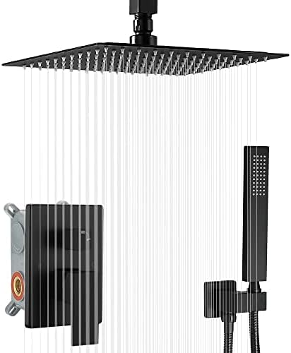 SR SUN RISE 16 Inch Ceiling Mounted Shower System Rain Mixer Shower ...