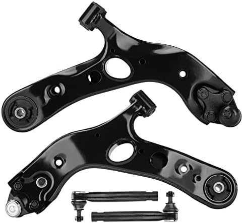 Amazon.com: Front Lower Control Arms w/Ball Joints + Outer Tie Rod Ends ...