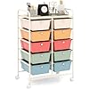 Amazon.com: HAPPYGRILL 10-Drawer Rolling Storage Cart, Storage ...