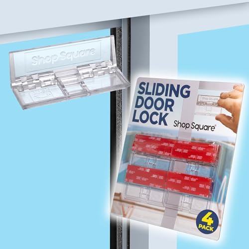 Sliding Door Lock for Home Safety - 4 Pack Sliding Window Locks ...