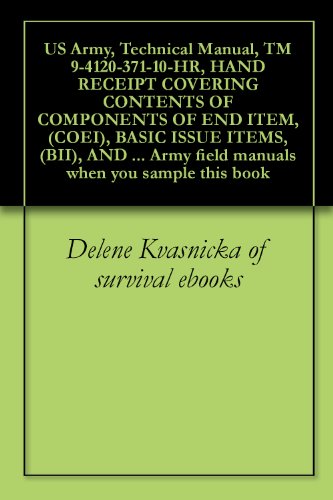 Amazon | US Army, Technical Manual, TM 9-4120-371-10-HR, HAND RECEIPT ...