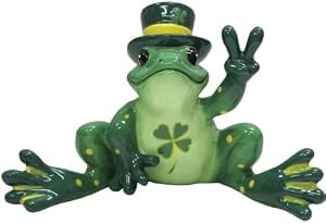 Amazon.com: Westland Giftware Peace Frogs Ceramic Lucky Frog Figurine ...