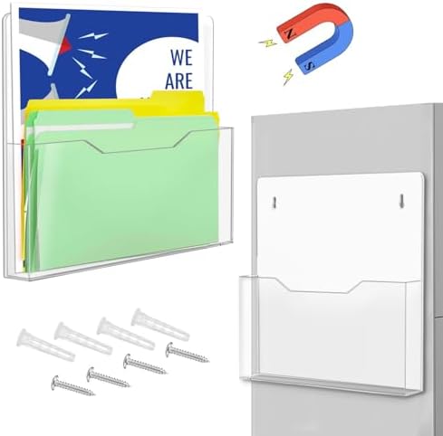 Amazon.com: SOURCEONE.ORG Deluxe Clear Acrylic File Chart Holder Wall Mount