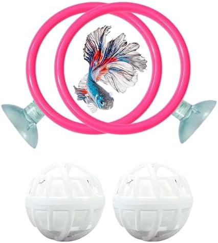 Amazon.com : Betta Ring Enrichment Toys with Filter Ball set, Turtle ...